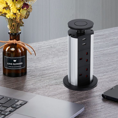 ปลั๊กไฟฝังโต๊ะ Pop-Up Socket เปลี่ยน "จุดเสียบปลั๊ก" ให้กลายเป็น "จุด ...